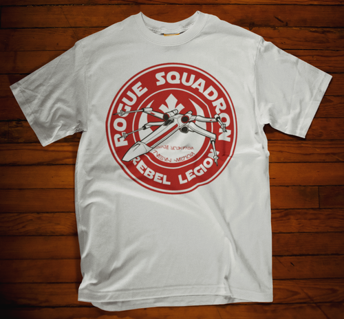 ROGUE SQUADRON T-Shirt star wars Red leader Rebel Legion movie film ...
