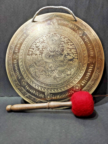 Gong Handmade Tibetan Monastery Temple Gong 30 cm Yoga Meditation ...