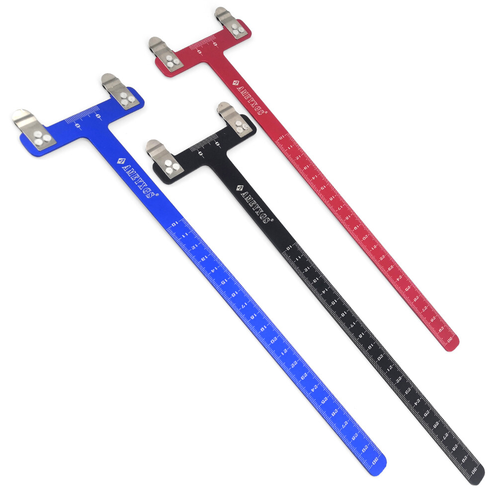 Archery T Square Ruler Measurement Tool Nocking Points Pliers Brass ...