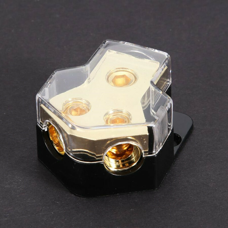2 Way Power Distribution Block Power/Ground Splitter 0/4gauge AWG for ...