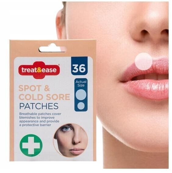 36 Cold Sore Patches Acne Spot Pimple Skin Breathable Blemish ...