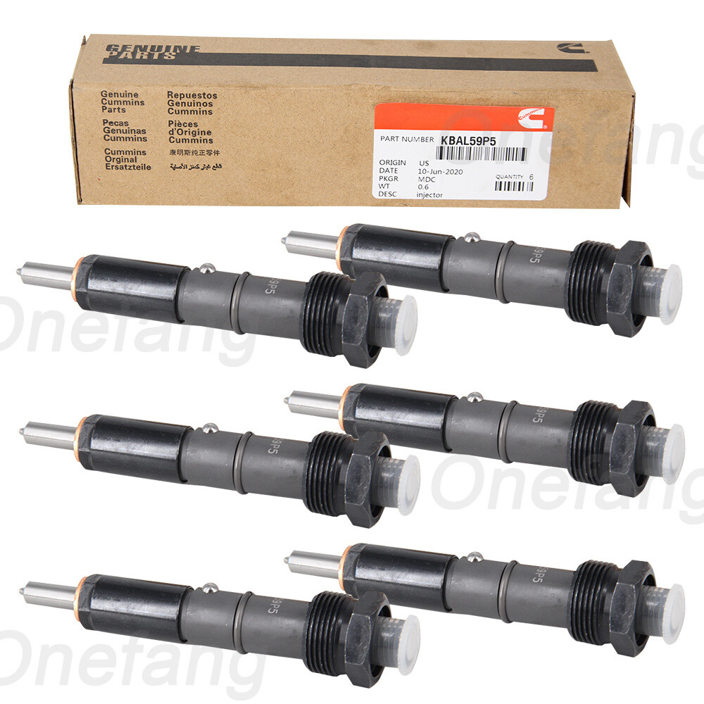 6x Fuel Injector For Cummins 6B 6BT 6BTA 5.9L Engine KBAL59P5 1989-1993 ...
