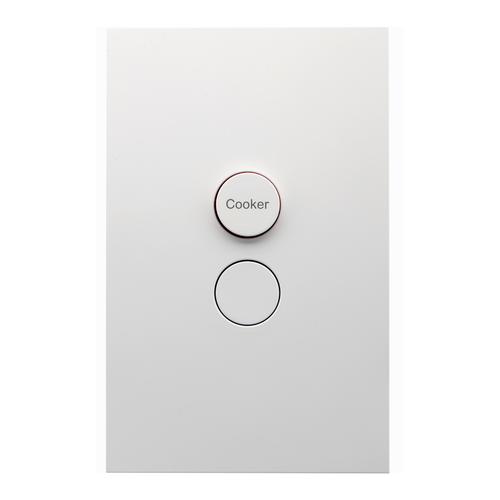 Clipsal Saturn ZEN Cooker Switch Single Pole 45A White | Z4061/45-ZW | eBay