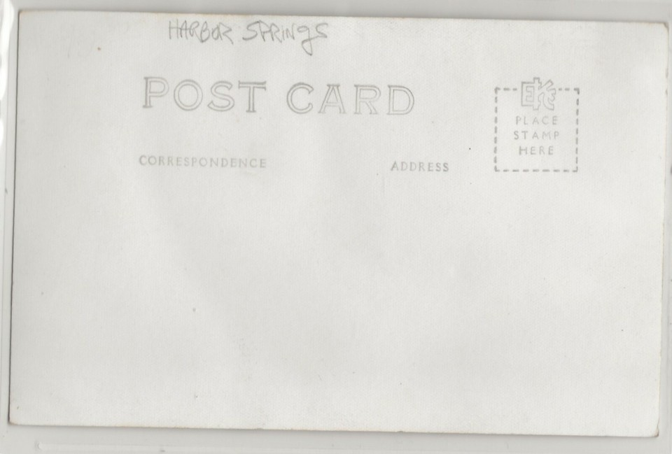 Old Ramona Park Hotel, Harbor Springs, Michigan photo postcard RPPC ...