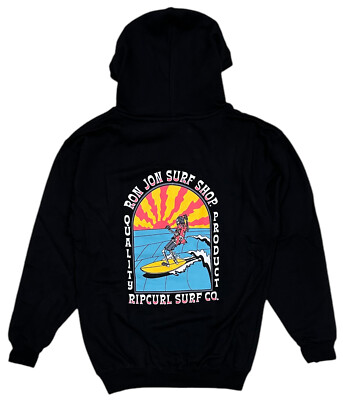 Rip Curl Men's X Ron Jon Shop Skelly Pullover Fleece Hoodie Sweatshirt ...