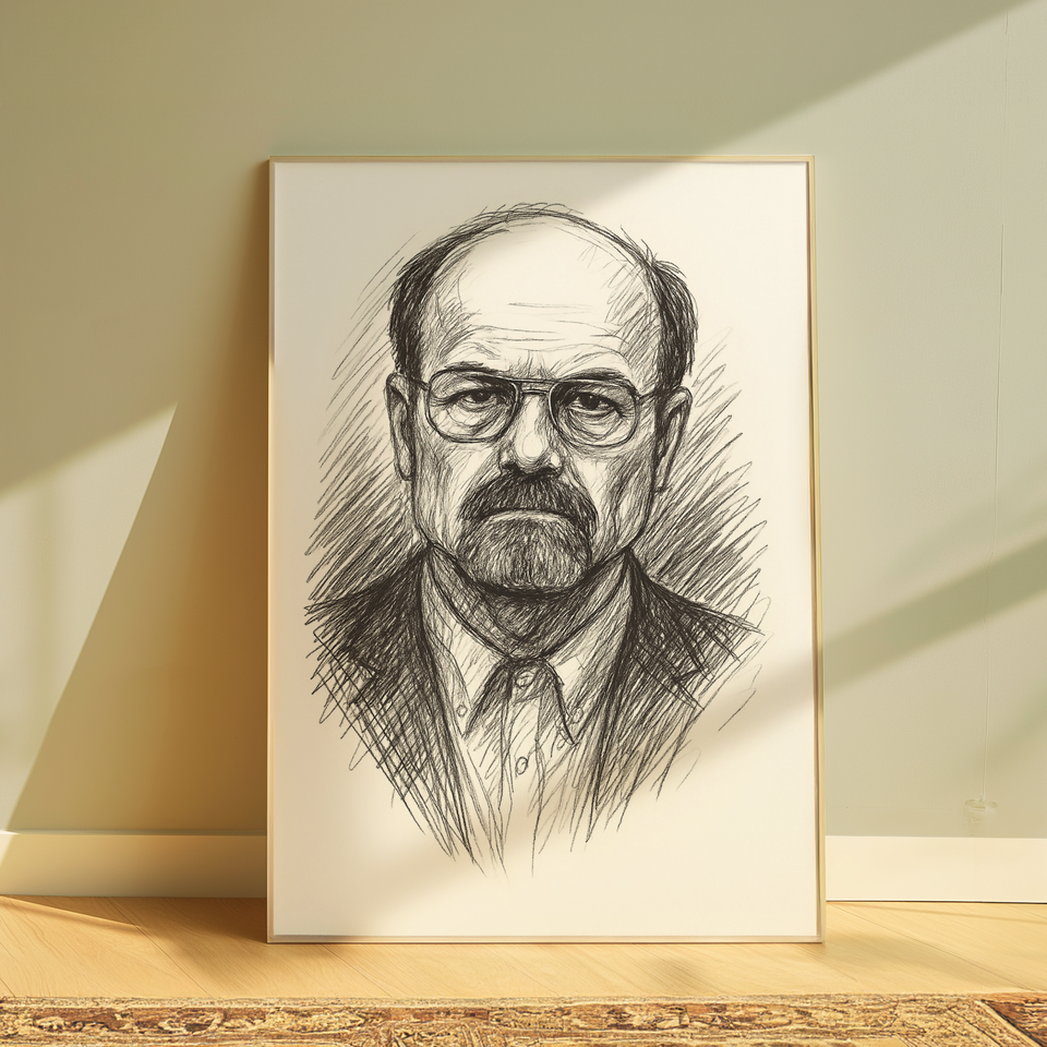 BTK KILLER DRAWING PRINT PORTRAIT SKETCH 8" x 10" SERIAL KILLER PRINT ...
