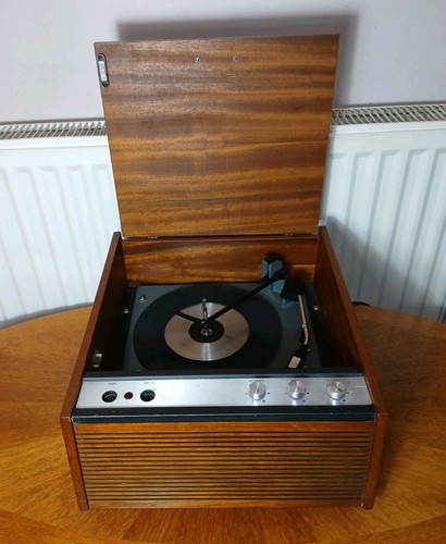 Portable Record Player Mid Century Pye 4 Speed Autochange Deck in Teak ...