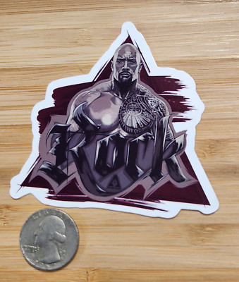 THE ROCK Sticker Dwayne Johnson Sticker Wrestling Sticker WWE Decal ...