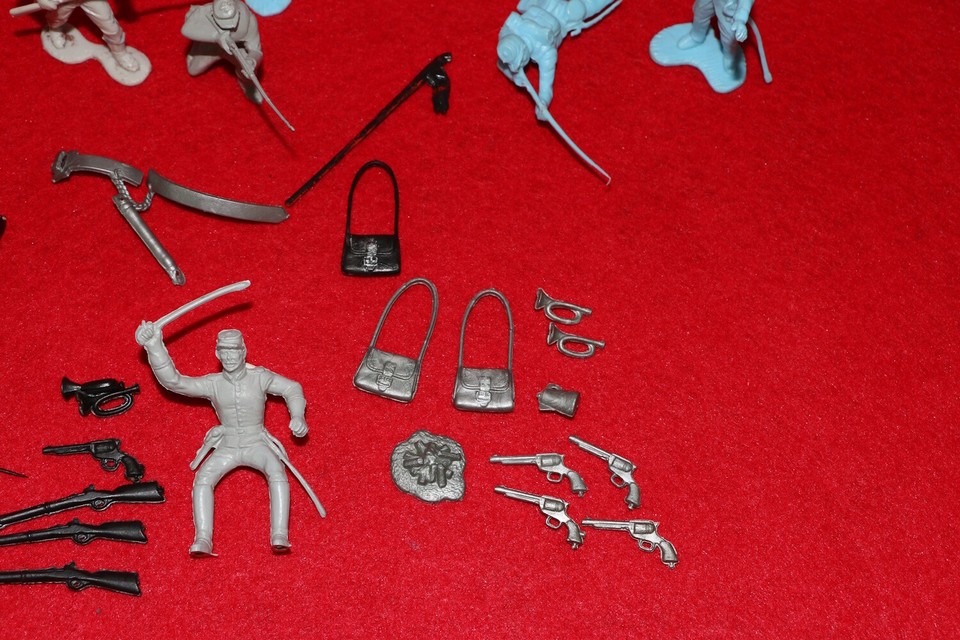 Playset Marx Civil War Blue & Gray Playset Lot 1960's | eBay