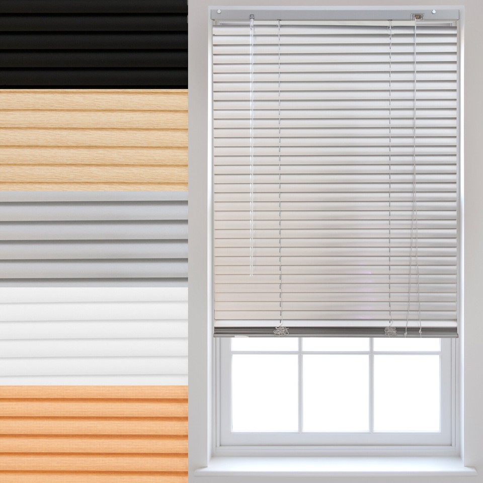Venetian Window Blinds PVC Trimmable Blind for Home Office Easy Fit ...