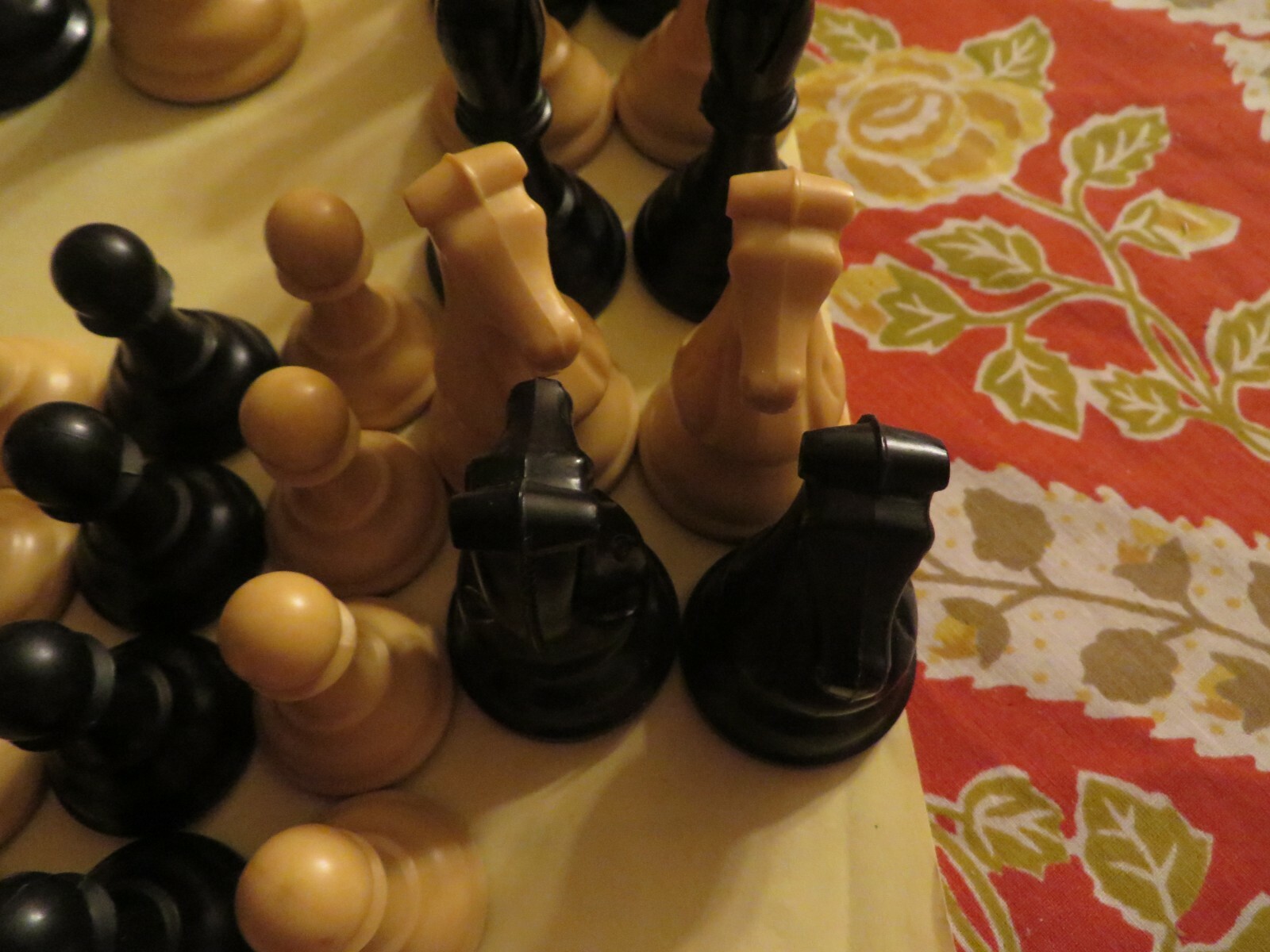 Vintage Allan Troy Chess set- DRUEKE #36 Mixed Weight, "El Leon" box! 2 ...