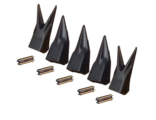 Backhoe / Excavator Combo Twin & Single Tiger Rock Bucket Teeth ...