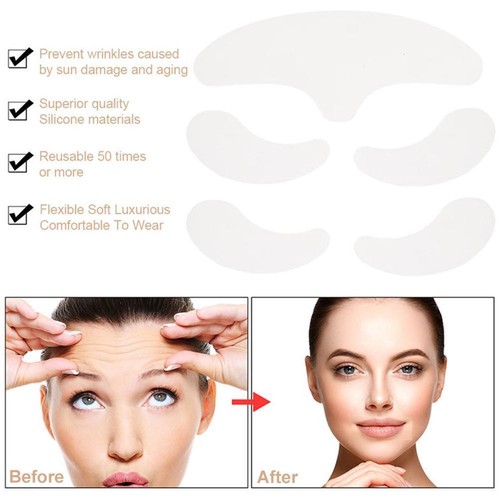 Reusable Silicone Wrinkle Removal Sticker Forehead Between Eyes Face ...