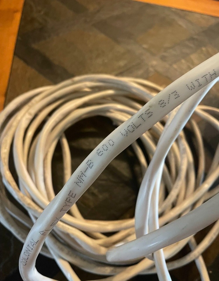 60' 8/3 AWG Romex Sim pull WIRE w/ 10Awg Ground NM-B 600V | eBay