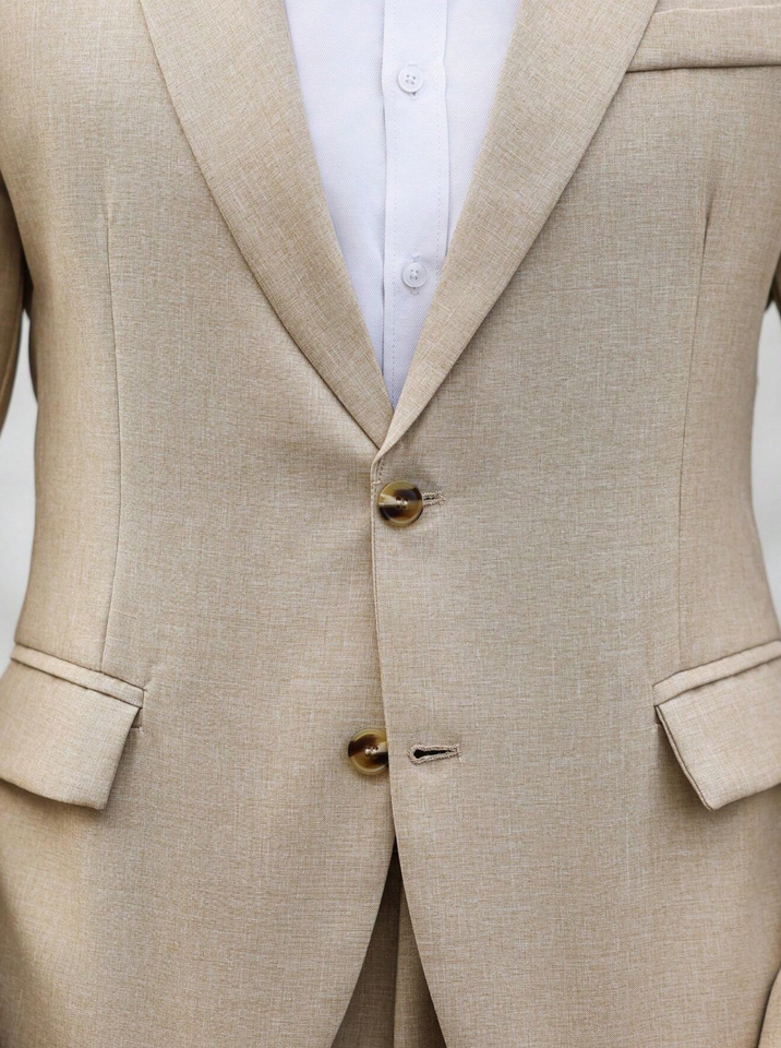 Trajes Para Hombre Caqui de Vestir Chaqueta Elegantes Saco Pantalón ...