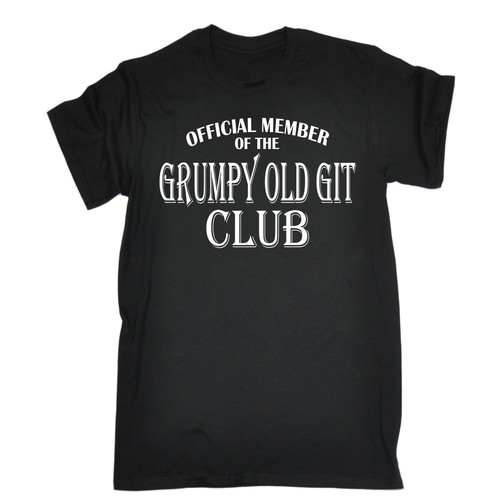 Grumpy Old Git Club T-SHIRT Dad Grandad Geek Joke Fashion Funny Gift ...