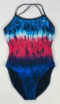Women's TYR Diffusion Tie Dye Performance Durafast Trinity Fit Swimsuit ...