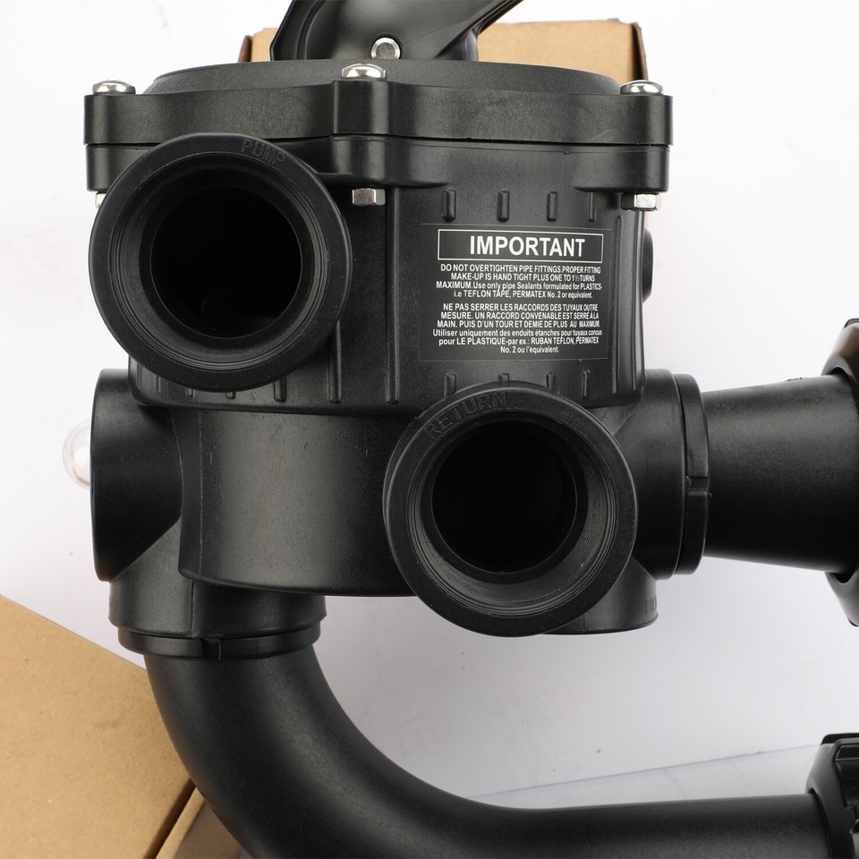 Vari-Flo XL Multiport Valve with 1-1/2" Ports for DE Filters Hayward ...