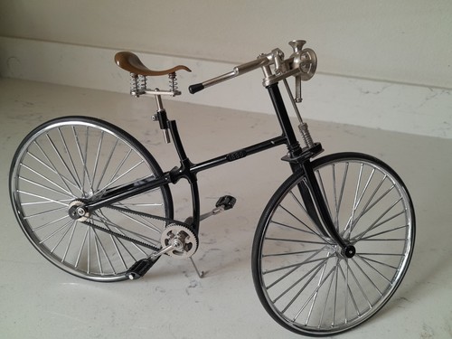 1885 Bicycle 1/6 Scale Replica Working 8" x 12" Diecast Metal Model Art Decor | eBay