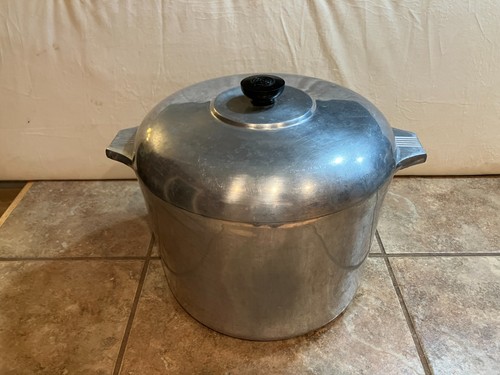 Vintage Magnalite GHC 12 Quart Round Dutch Oven Stock Pot + Lid Made in ...