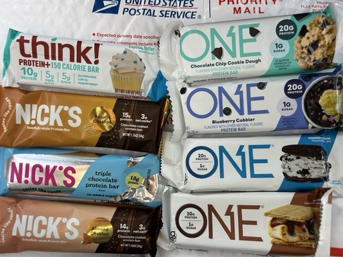 41 Variety One Protein Bars S'mores Think! Snack Cupcake Batter Nicks ...