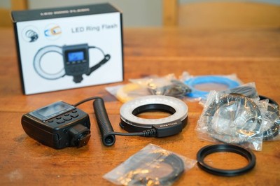 RF-550D Macro LED Ring Flash Light For Nikon Canon Olympus Fuji Olympus ...