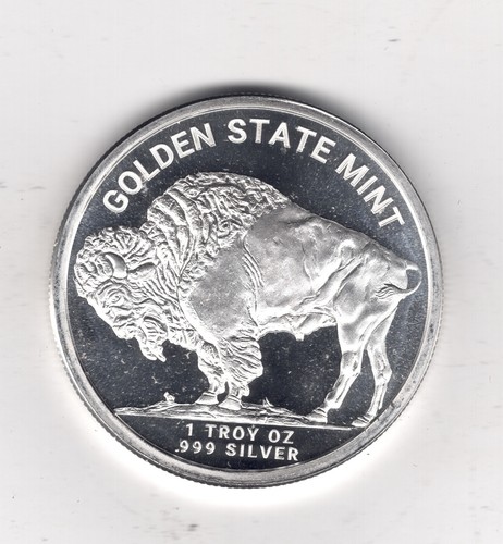 US 1 oz .999 SILVER ROUND By Golden State Mint Native American ...