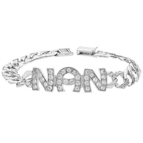 Ladies Sterling Silver NAN Bracelet British Hallmarked | eBay UK