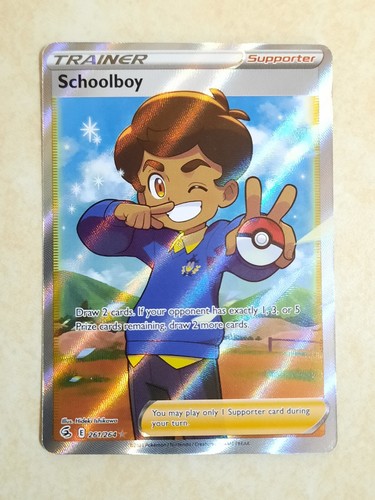 Schoolboy 261/264 Fusion Strike (Full Art Ultra Rare) Pokémon Card. | eBay