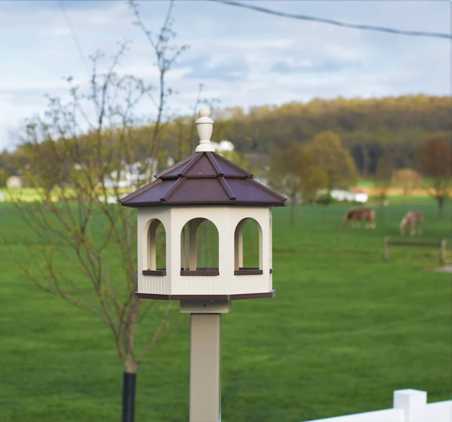 Large Gazebo Bird Feeder | Made in USA | Poly feeder | Amish handmade ...