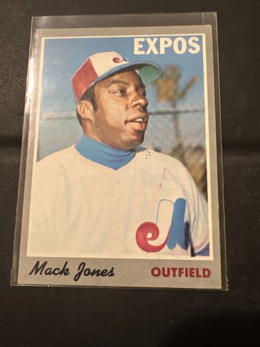 1970 Topps Baseball Card #38 Mack Jones - Low To Mid Grade - G/VG! | eBay