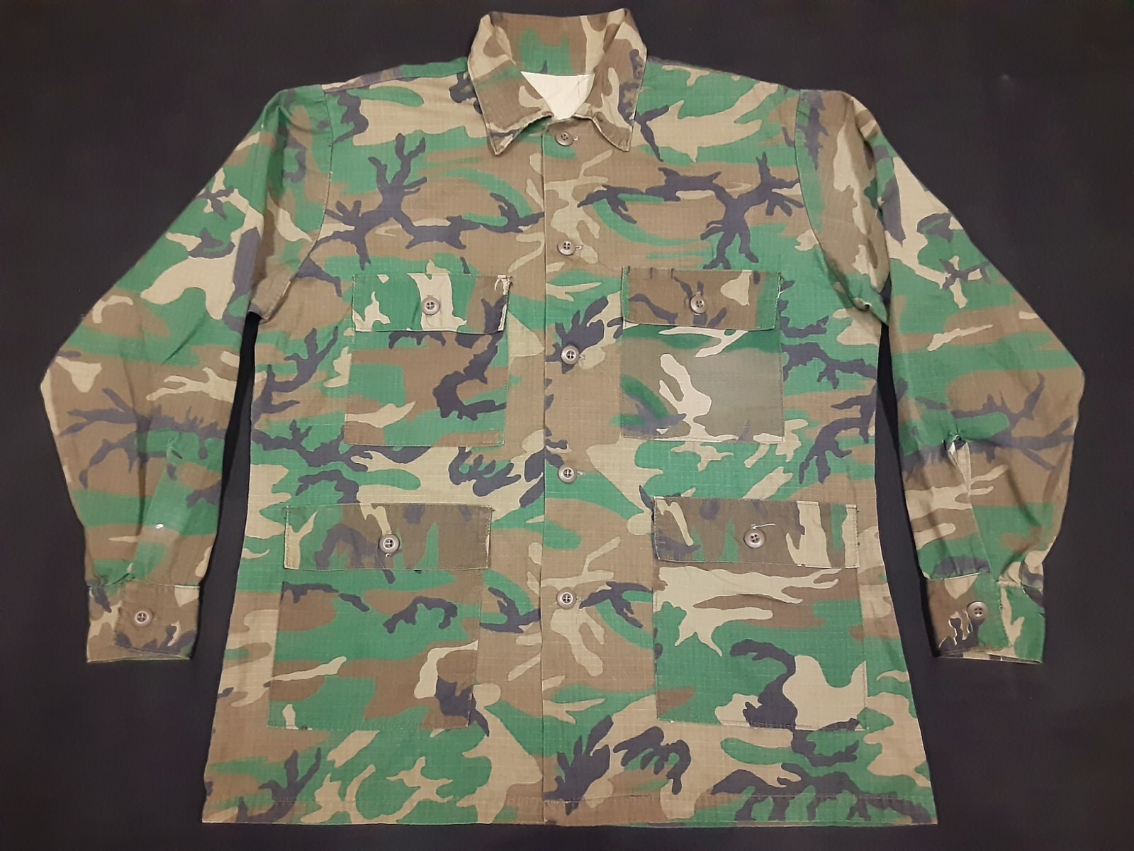 VTG 70s 80s US Army Military ? RDF ERDL Camo Camoufla… - Gem