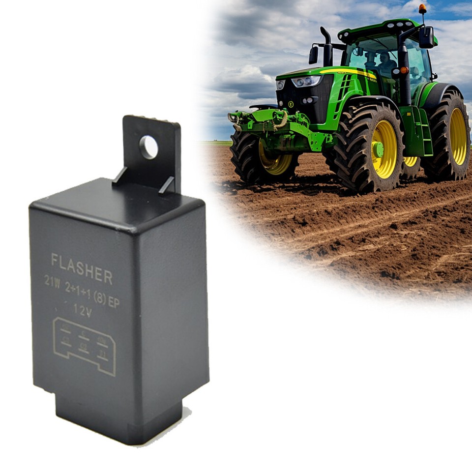 Flasher Unit 12V 21W 6 Pin Connector Flasher Relay Electronic Tractors ...