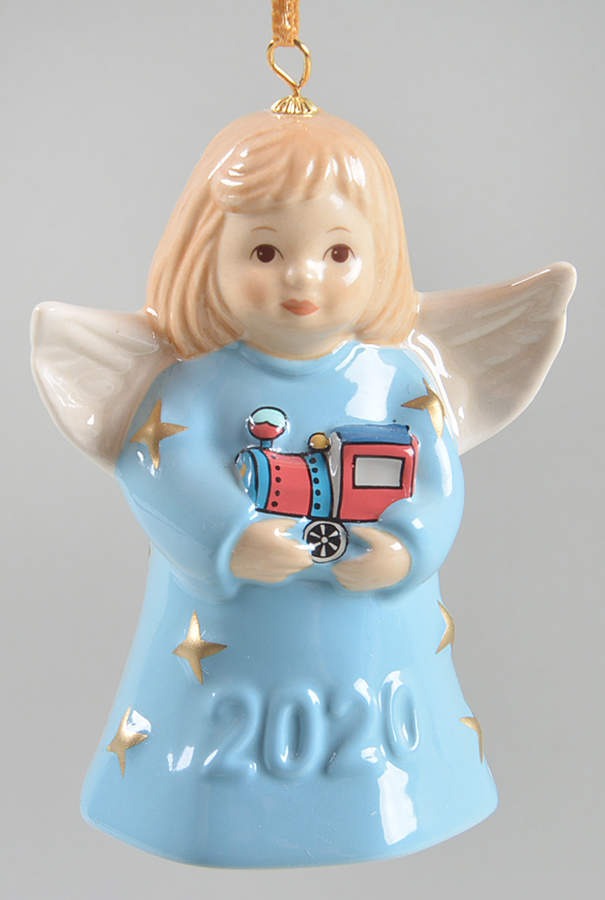 Goebel Angel Bell Ornament Angel With Train-Pastel Blue - With Box 45c ...