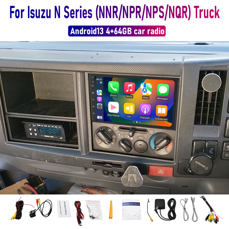 For Isuzu N Series (NNR/NPR/NPS/NQR) Truck Apple CarPlay GPS Navi ...