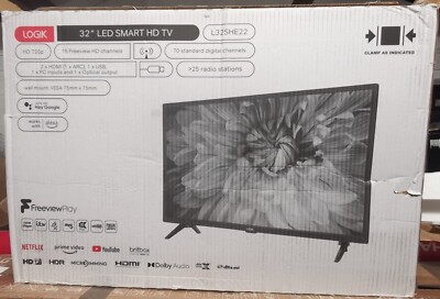 LOGIK L32SHE22 32" Smart HD Ready HDR LED TV With Google and Alexa ...