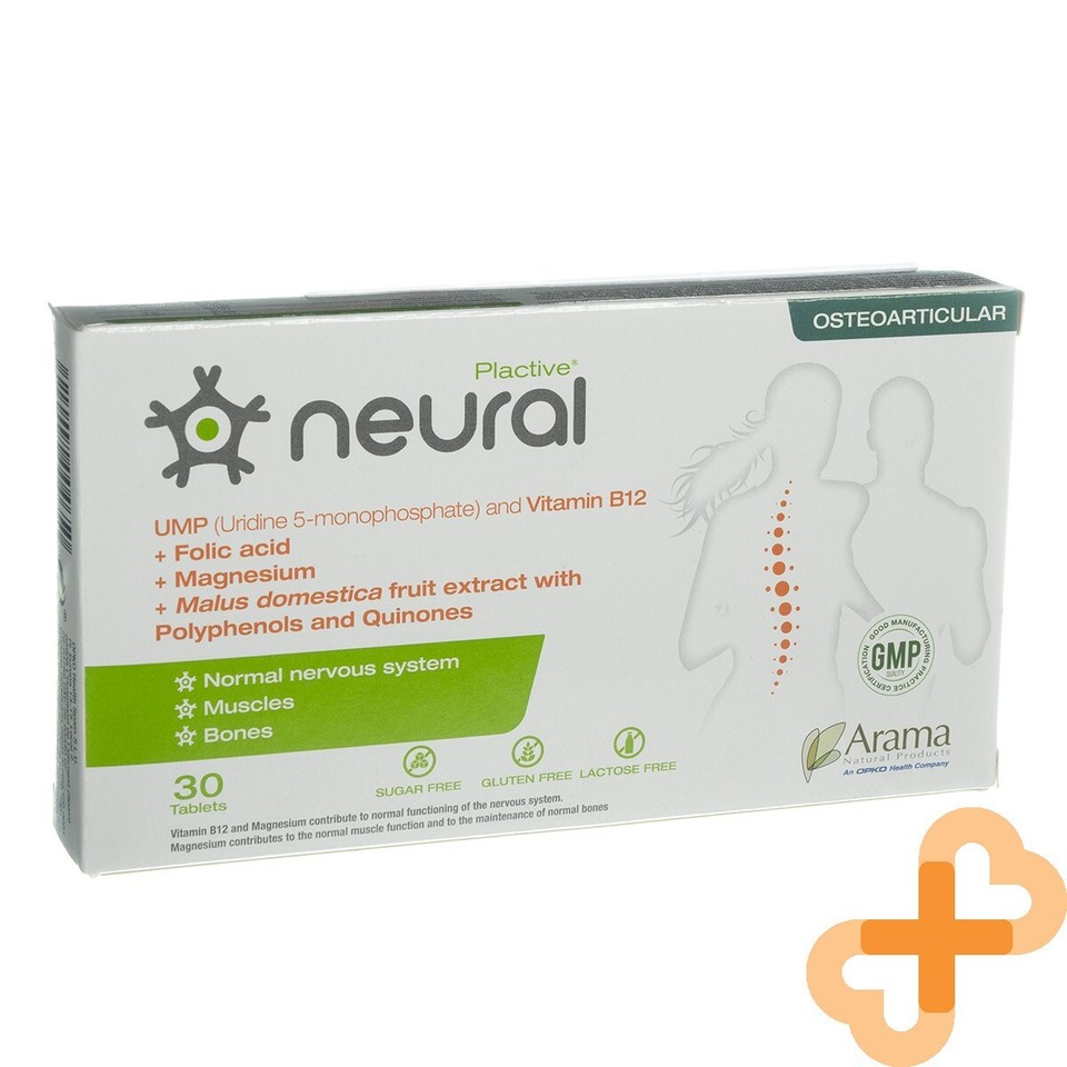 PLACTIVE NEURAL Nervous System Supplement 30 Tablets Muscle and Bone ...