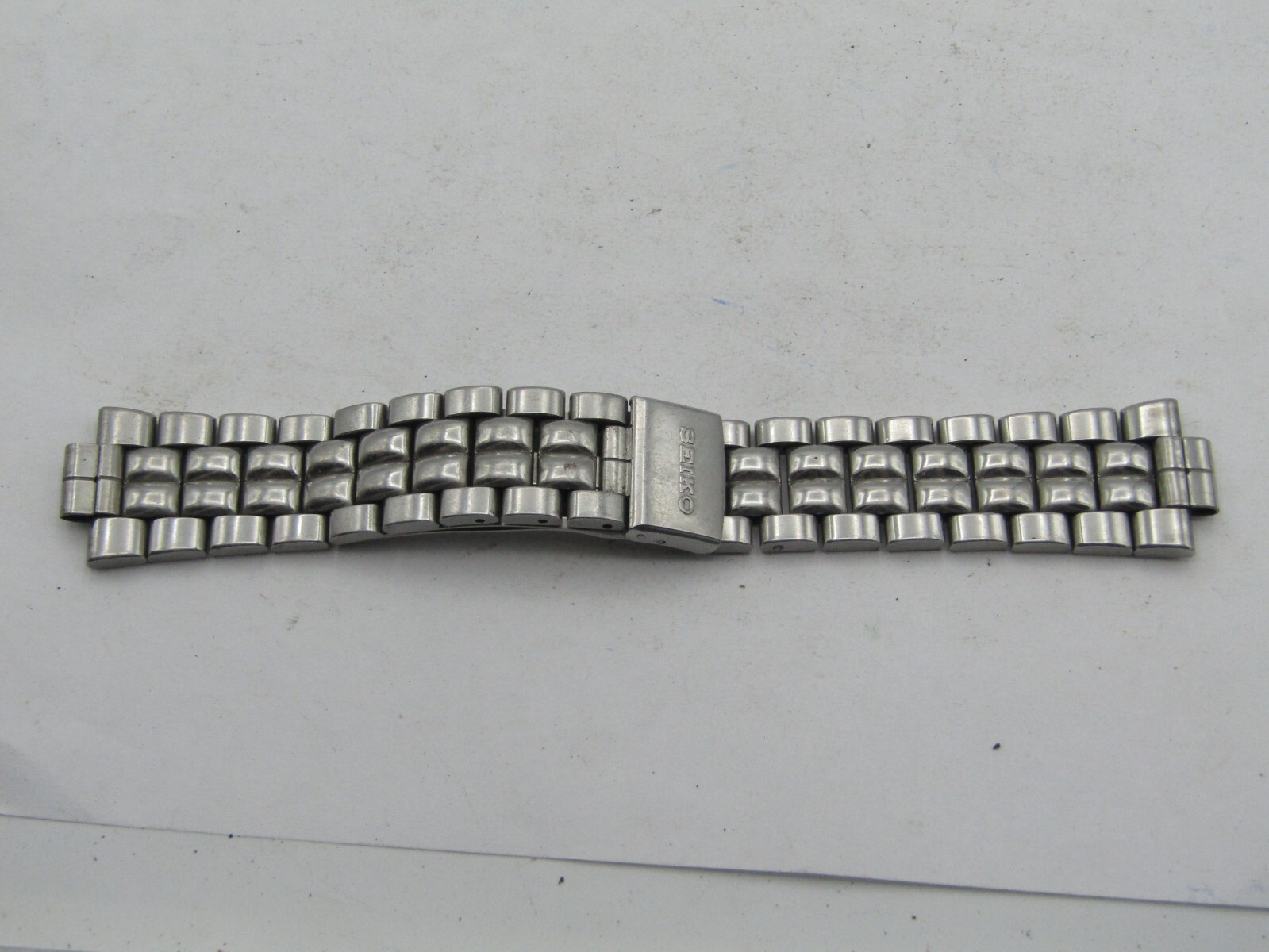 RARE VINTAGE SEIKO SOLID LINK WATCH BRACELET/BAND 21/10mm BENT BUT ...