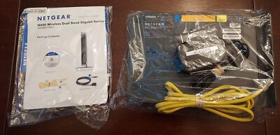 NETGEAR N600 Wireless Dual Band Gigabit Router w/Power Cord WNDR3700v3 ...