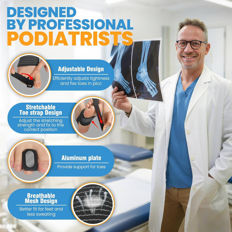 Hammer Toe Corrector for Women & Men - Non-Slip Hammer Toe Straightener for Rest | eBay