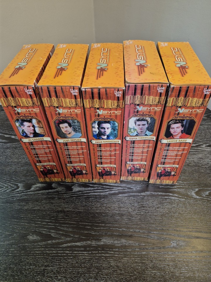 NSYNC Complete Marionette Figure Set – Living Toyz 2000 – NIB Justin ...