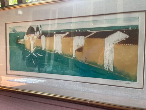 Mario Micossi Intaglio bas-relief paper Signed VENEZIA E LAGUNA Italy ...
