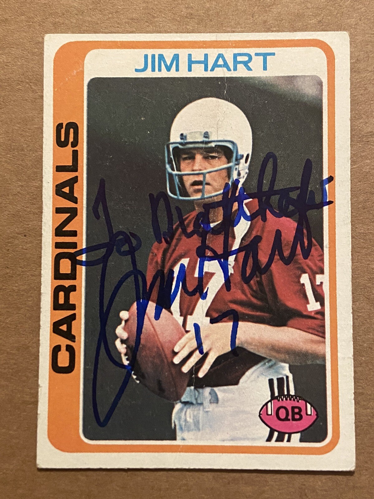 JIM HART Hand Signed 1978 Topps #232 Cardinals Southern Illinois ...