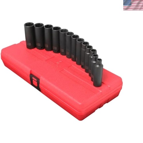 Professional 3/8" Drive Deep Metric Socket Set - Perfect for Automotive ...