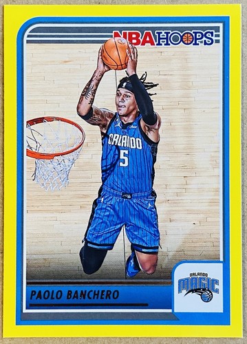 2023-24 PANINI NBA HOOPS PAOLO BANCHERO YELLOW FLOOD #76 NM ORLANDO ...