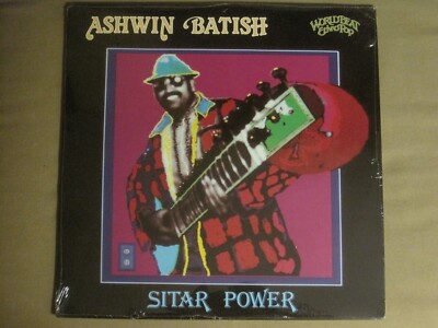 ASHWIN BATISH SITAR POWER LP 1988 SHANACHIE 64004 WORLD BEAT INDIA FOLK ...