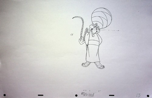 ALADDIN 1992 Production Studio The Peddler Model Sheet Copy 11x17 ...