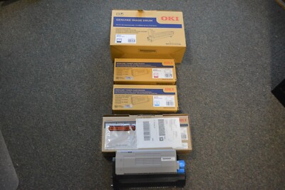 OKI MPS 4242MC copier scanner's 4 new toner cartridges + black drum ...