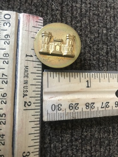 U.S. Army Corps of Engineers Castle Lapel Pin - Vintage USA Military ...