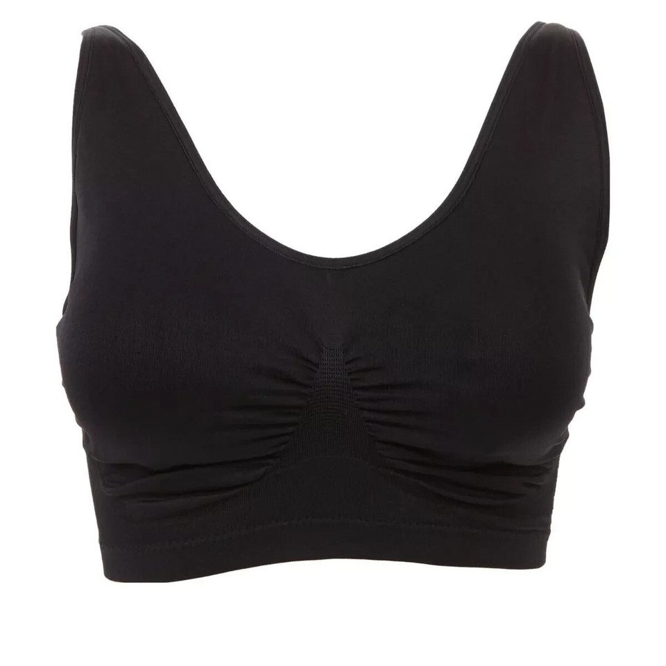 Rhonda Shear 2pack Seamless Jacquard Ahh Bra with Removable Pads ...